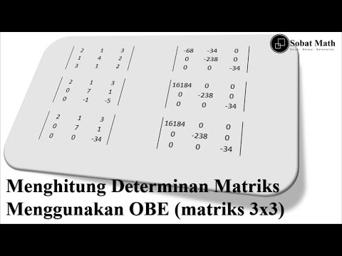 ALJABAR LINEAR : Menghitung Determinan menggunakan Operasi Baris ...