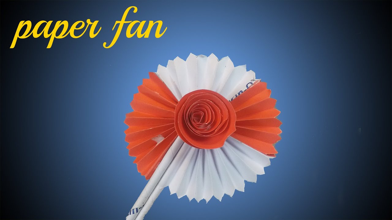 How To Make Paper Fan Easily @rsphere - YouTube