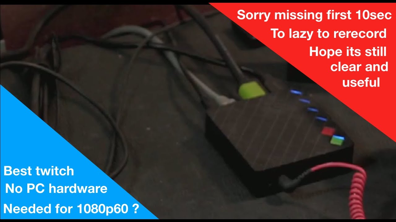 Best hardware based streaming solution for twitch (1080P60) no PC ...