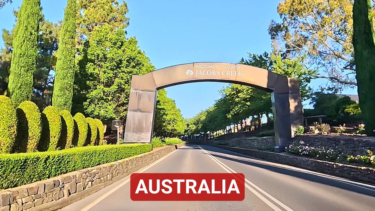 Barossa Valley Wine Region Scenic Drive - Australia Road Trip - YouTube