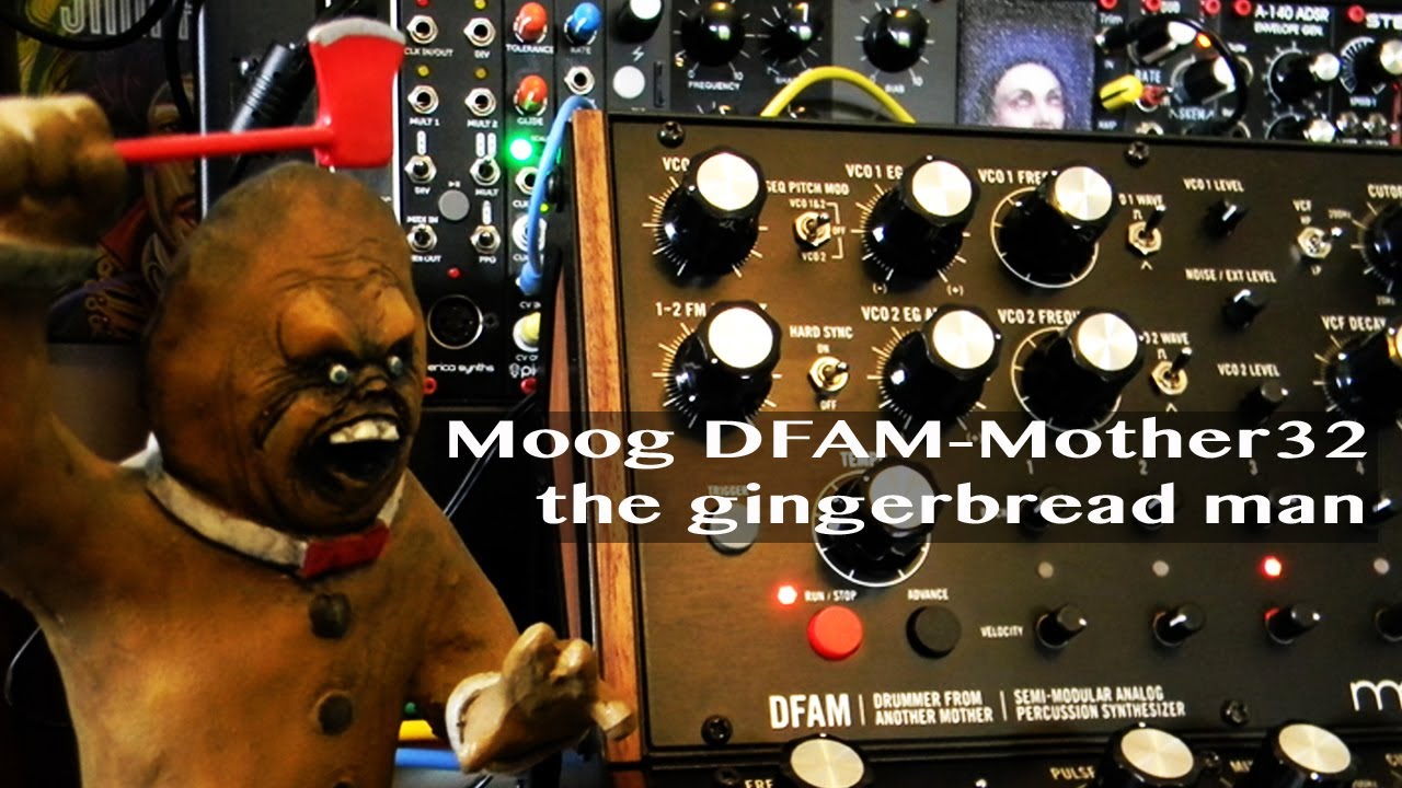 Moog DFAM-Moog Mother32 (the gingerbread man) - YouTube