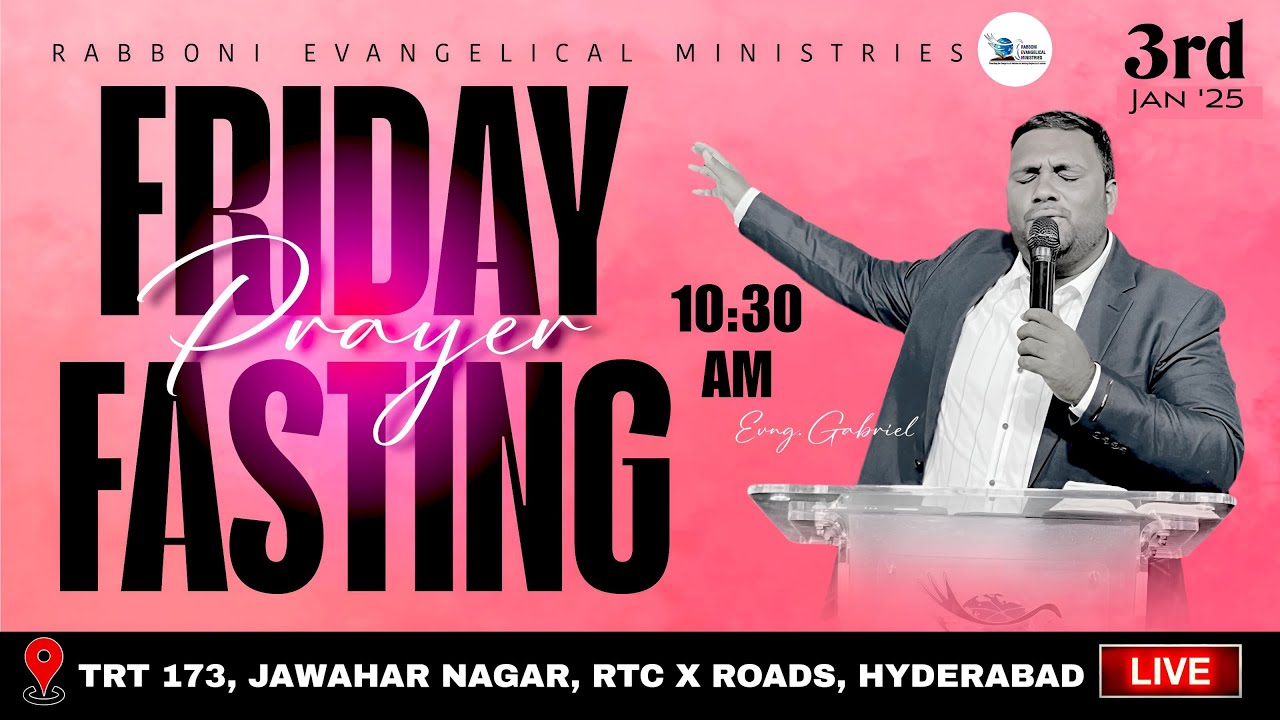 Friday Fasting Prayer Live ll 3rd Jan '25 ll #evggabrielrem # ...
