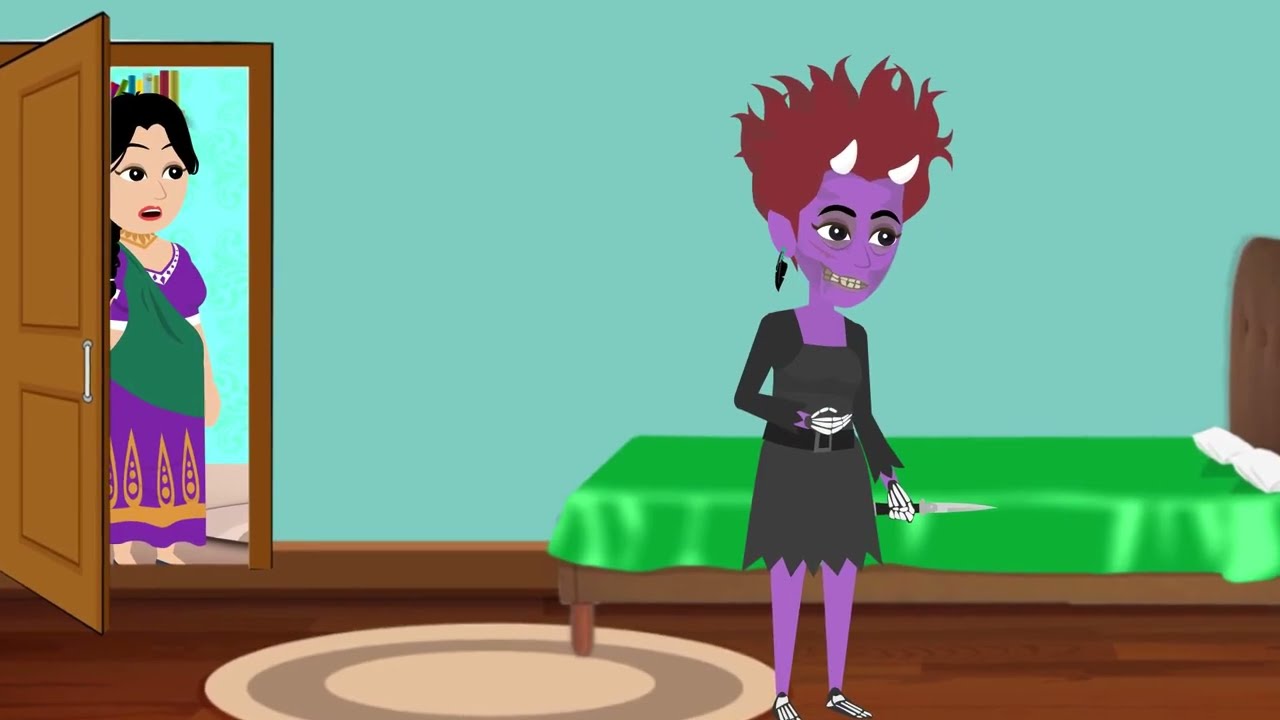 HORROR STORIES चुड़ैल म्यूजिक टीचर Bhutiya Kahani | Bhoot wala cartoon ...