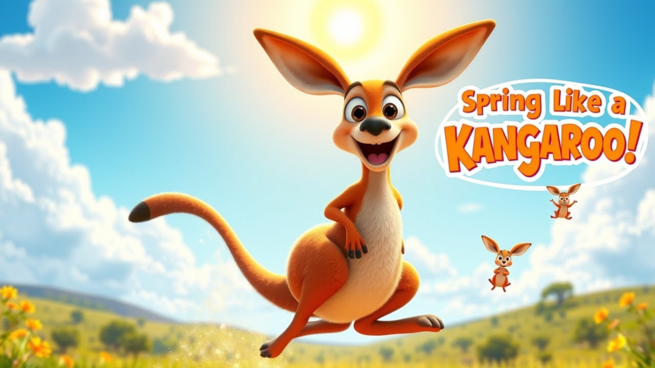 🦘Spring Like A Kangaroo | Fun Kids Animal Song | Toddlers Song about ...