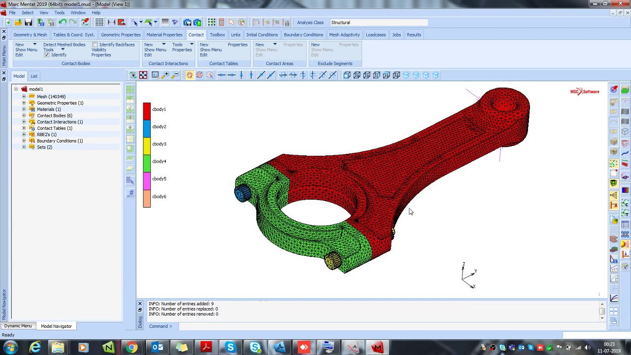 FEM - Automatic 3D Pretension and Contact Modeling using MSC Apex and ...
