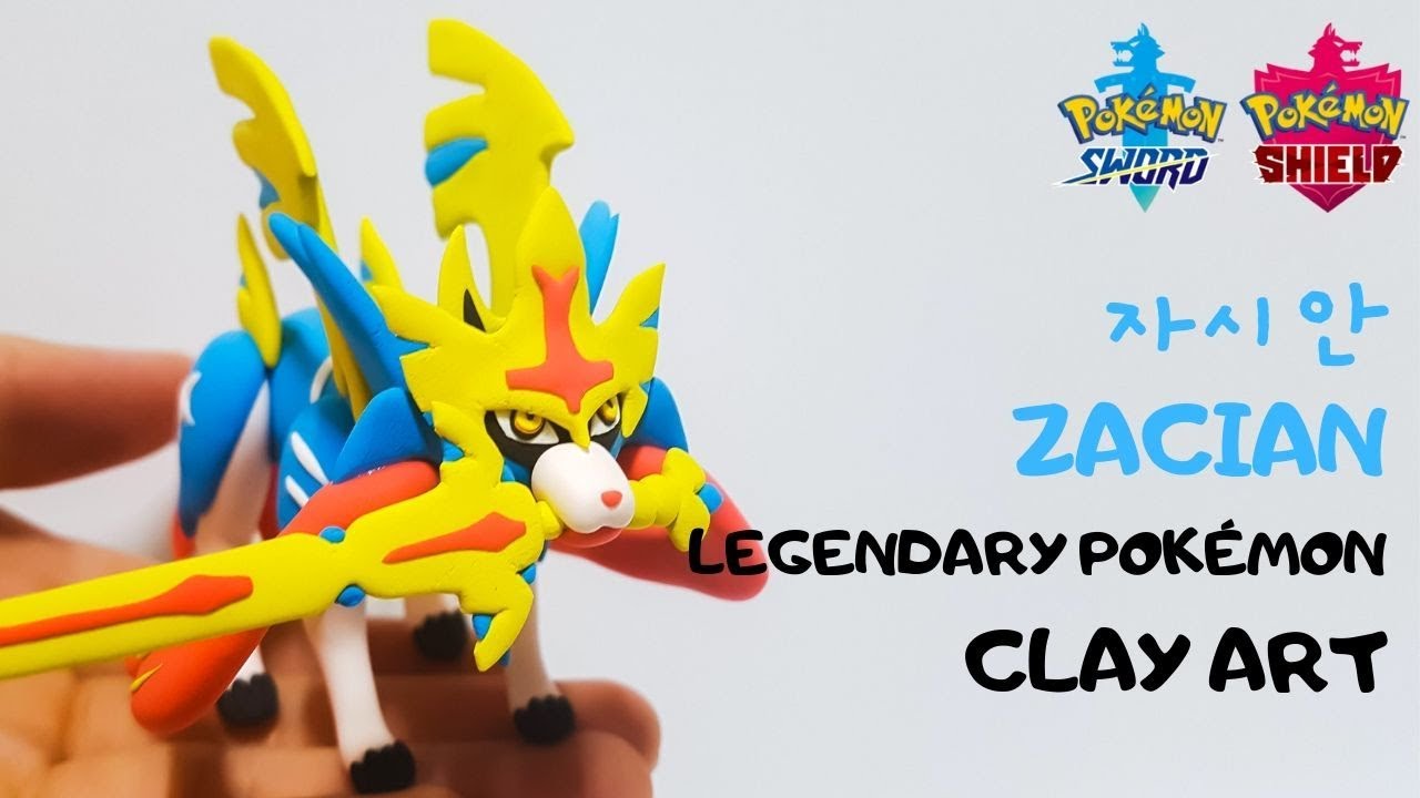 Pokémon Clay Art : Creating 8th-generation Legendary Pokemon 'Zacian ...