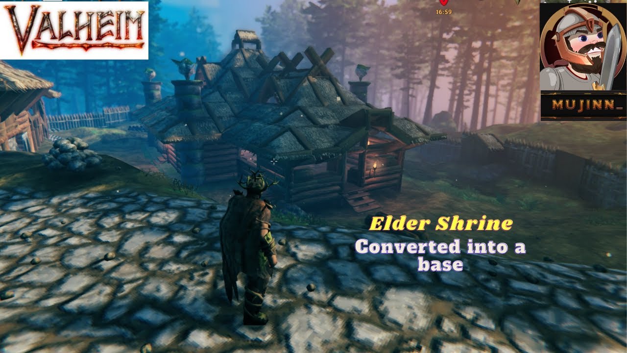 Valheim in 2024, Elder Shrine converted into a base - YouTube