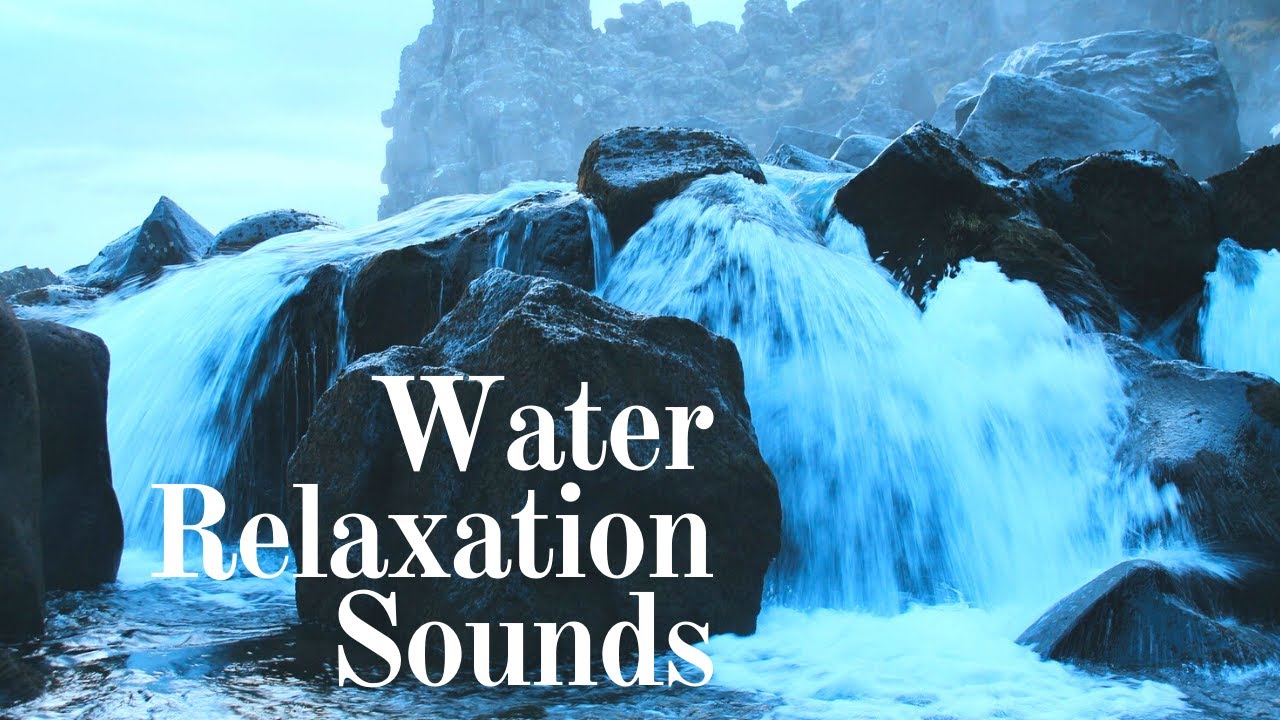 Calming Heavy Water -Streaming Sound With Music, Relaxing Stream Sounds ...