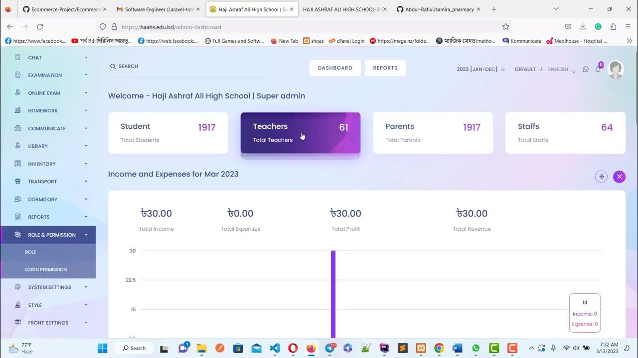 School Management System Laravel Project - YouTube