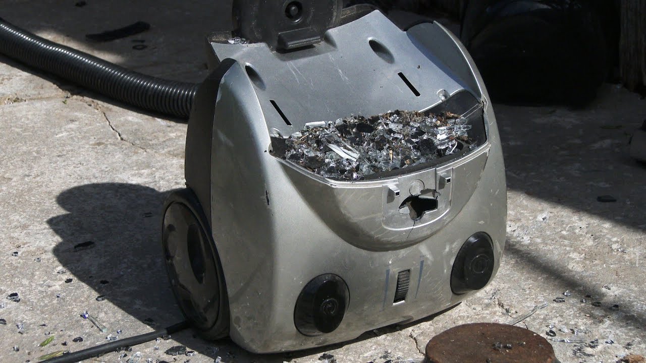 Homemaker Vacuum Destroyed by Glass and Golf Club - YouTube