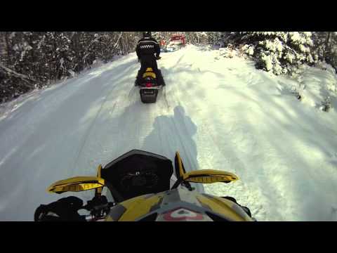 Snowmobiling in Old Forge, NY 2011 - YouTube