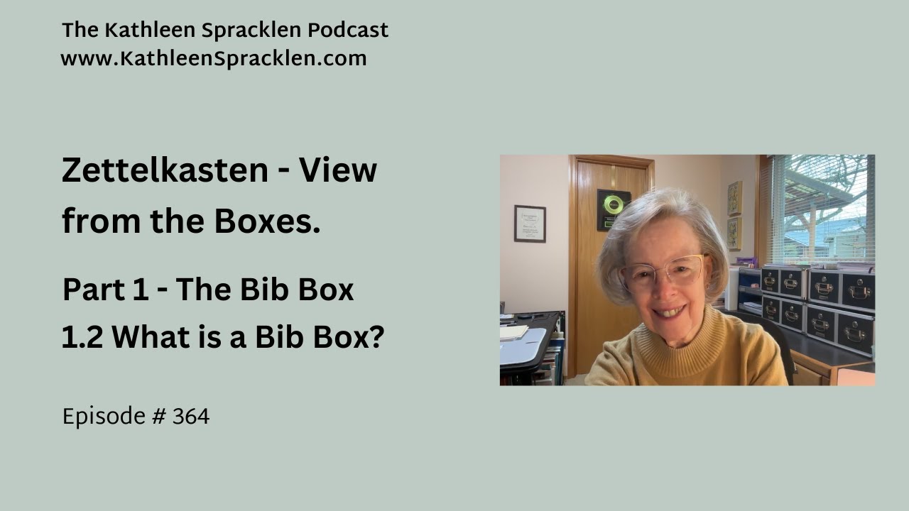 Zettelkasten - View from the Boxes - What is a Bib Box? - YouTube