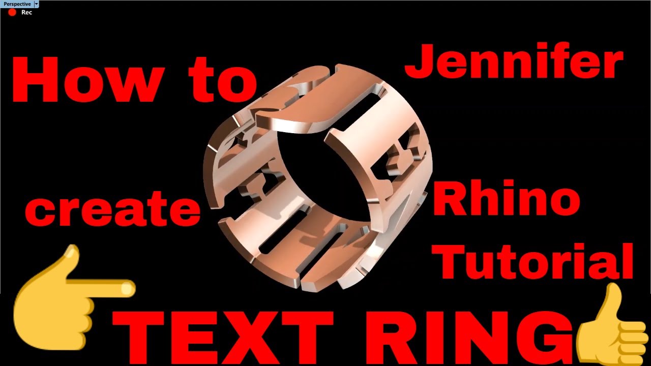 HOW TO CREATE TEXT RING IN RHINO | RHINO TURORIAL | RHINO TEXT COMMAND ...