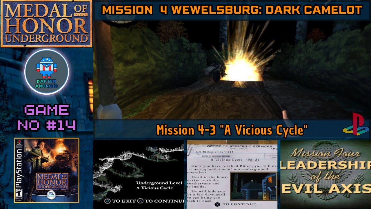 Medal of Honor Underground PS1 - Mission 4-3 A Vicious Cycle HD - YouTube