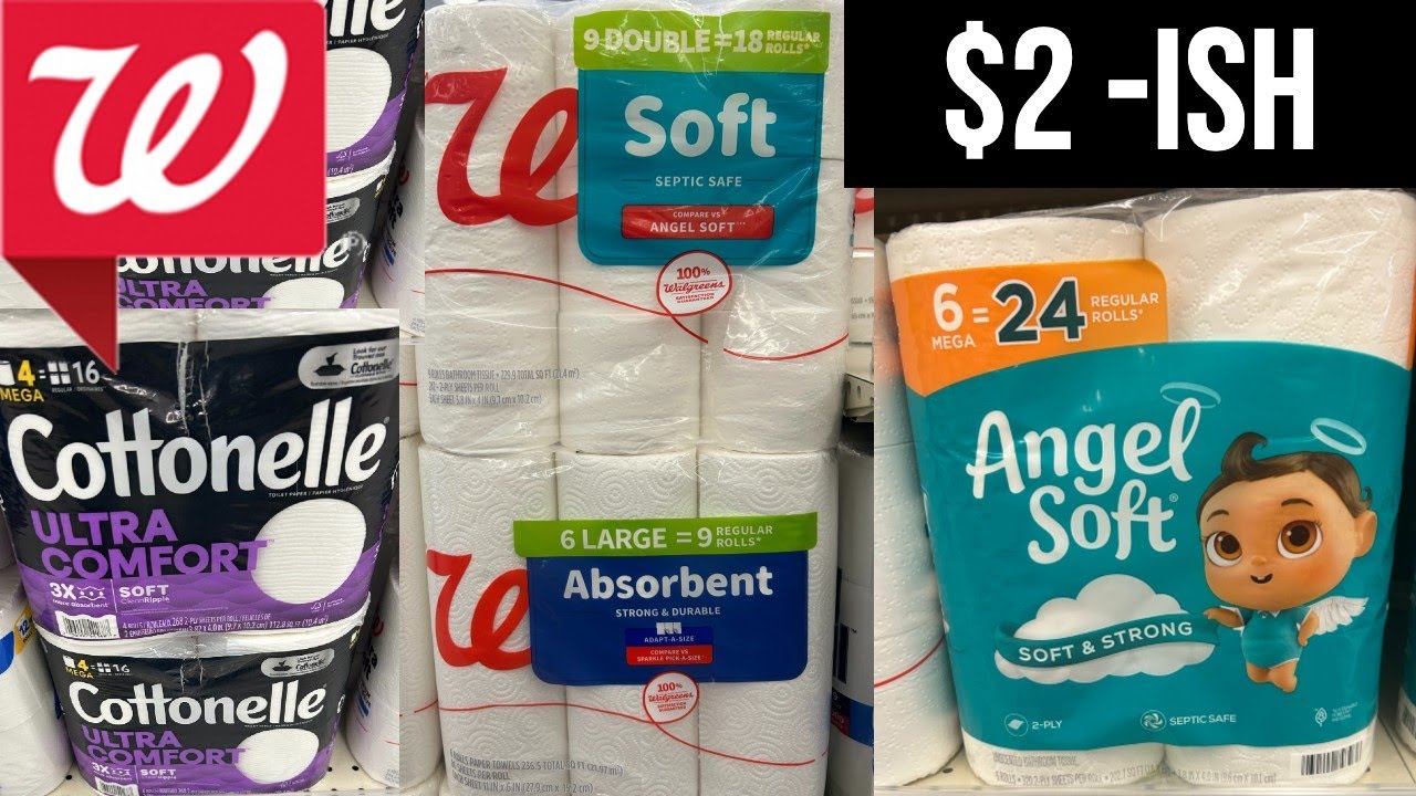 Walgreens $2-ish TOILET PAPER + PAPER TOWELS! UNTIL APRIL 19! - YouTube