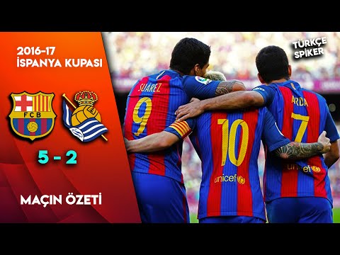 Barcelona 5-2 Real Sociedad | 2016-17 Copa Del Rey Çeyrek Final - Türkçe Spiker