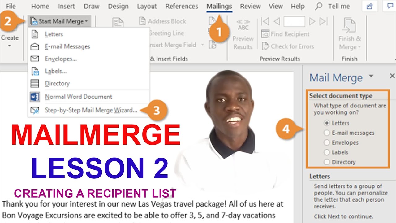 Mail Merge Lesson 2 l By Ahebwa Martin - YouTube