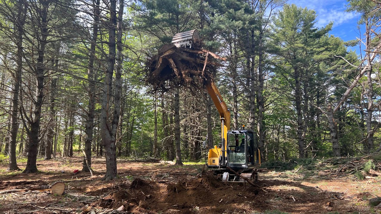 GETTING TO WORK ON THE NEW HOUSE LOCATION AT THE HOMESTEAD PROPERTY ...