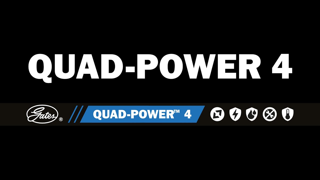 Quad-Power™ 4 | Gates Industrial Premium V-Belt - YouTube