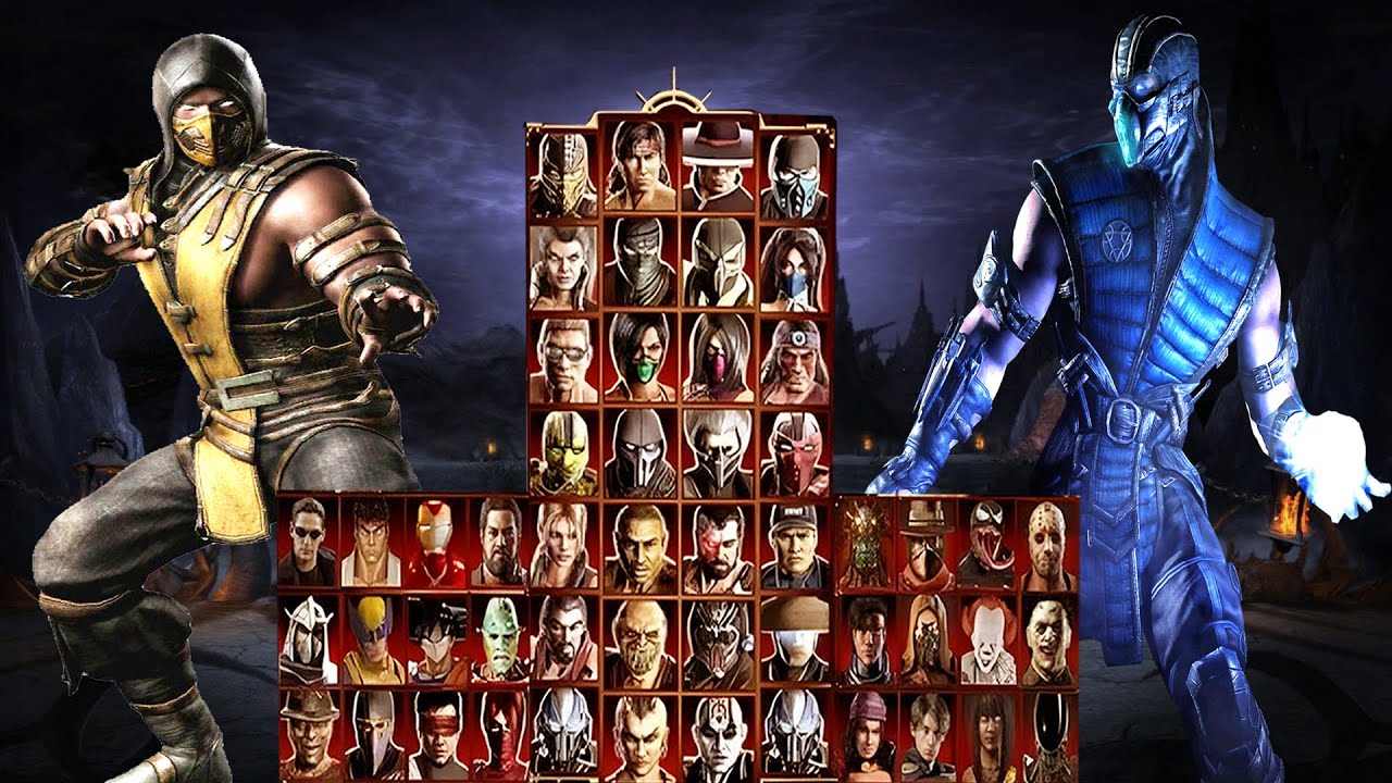 Mortal Kombat 9 Scorpion & Sub Zero MKX MODS EXPERT Tag Ladder Gameplay ...