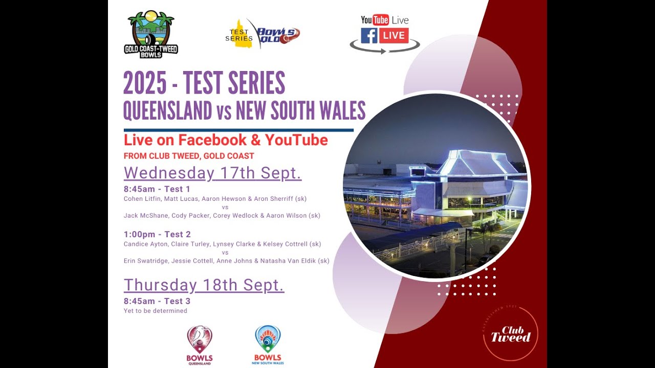 2025 QLD vs NSW Test Series - Day 1 - Test 2 - YouTube