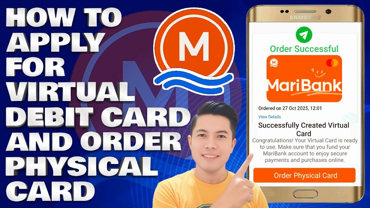 MariBank Tutorial: How To Apply For a Virtual Debit Card and Order The ...