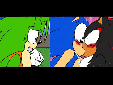 Kiss in the Sky  💙Sonadow❤️ Sonic x Shadow Comic Dub 🎸Underground AU