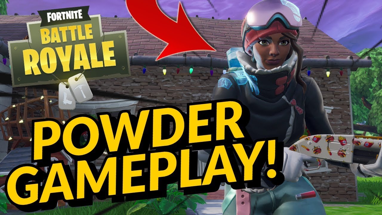 POWDER Skin Gameplay In Fortnite Battle Royale - YouTube