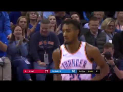 Terrance Ferguson Nice Slam Dunk Russell Westbrook Beautiful Assist vs ...