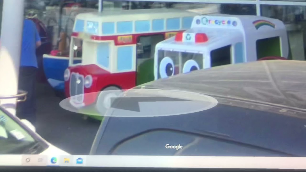 Kiddie rides on google maps - YouTube