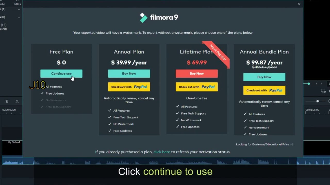 How to remove watermark in filmora 9 windows 10 | 3 easy steps - YouTube