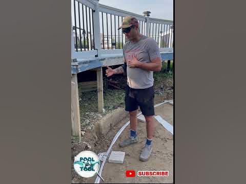BUILD YOUR DECK NOT TO CLOSE TO YOUR ABOVE GROUND SWIMMING POOL - YouTube