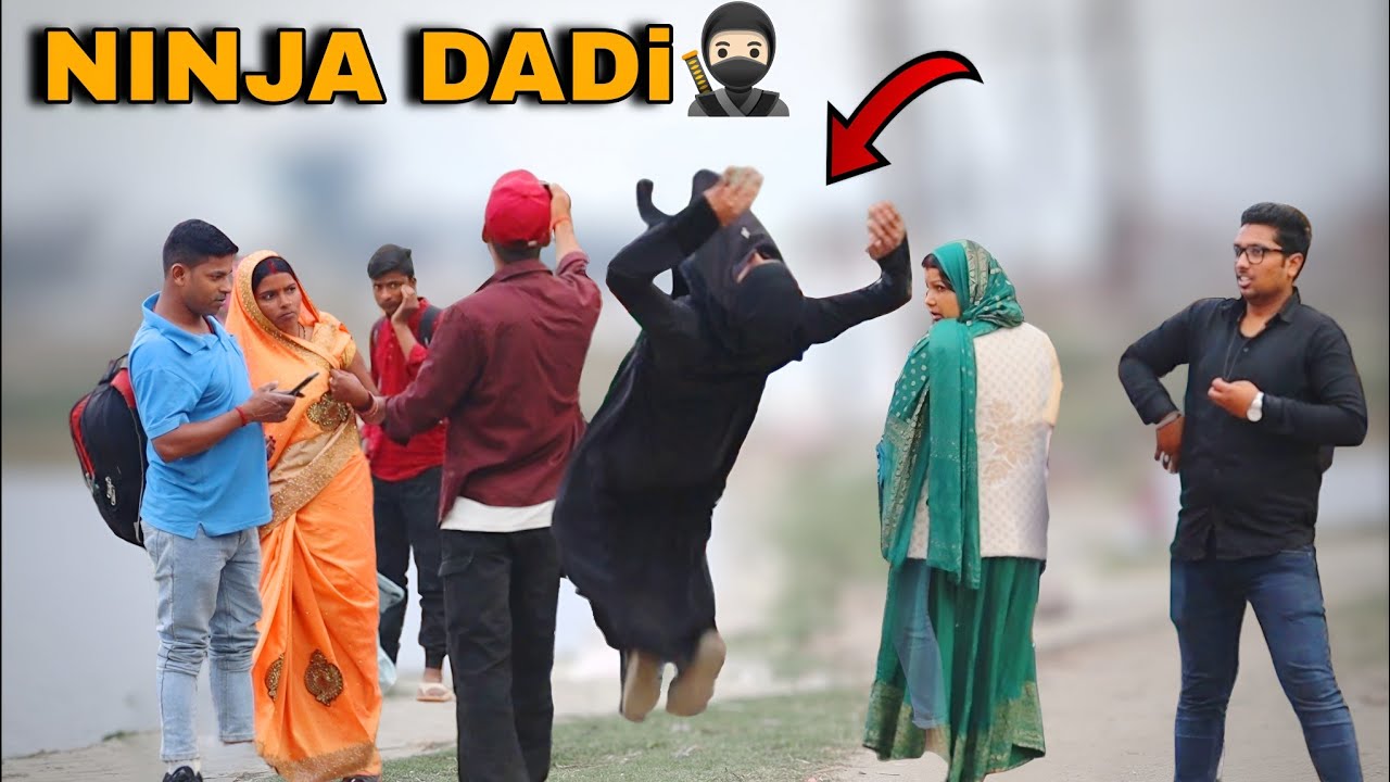 Ninja DaDi prank 🥷🤣 || Prank in public 😳 || popper vishal - YouTube