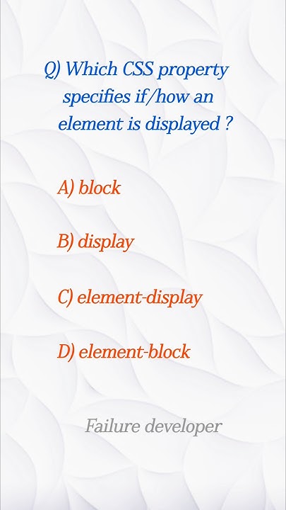 CSS || Web developer || Full stack developer || Backend developer || Front end developer - YouTube