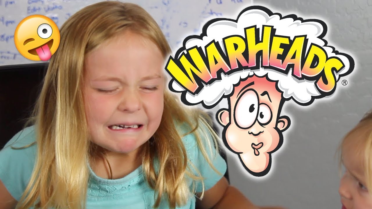 😜 WARHEADS CHALLENGE: My Kids Try Warheads 4 Years Later - YouTube
