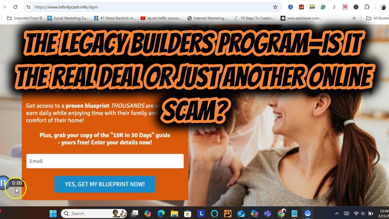 The Legacy Builders Program—Is it the real deal or just another online ...