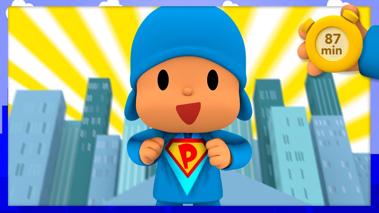 🦹POCOYO AND NINA - Pocoyo Becomes a Superhero [87 min] ANIMATED CARTOON ...