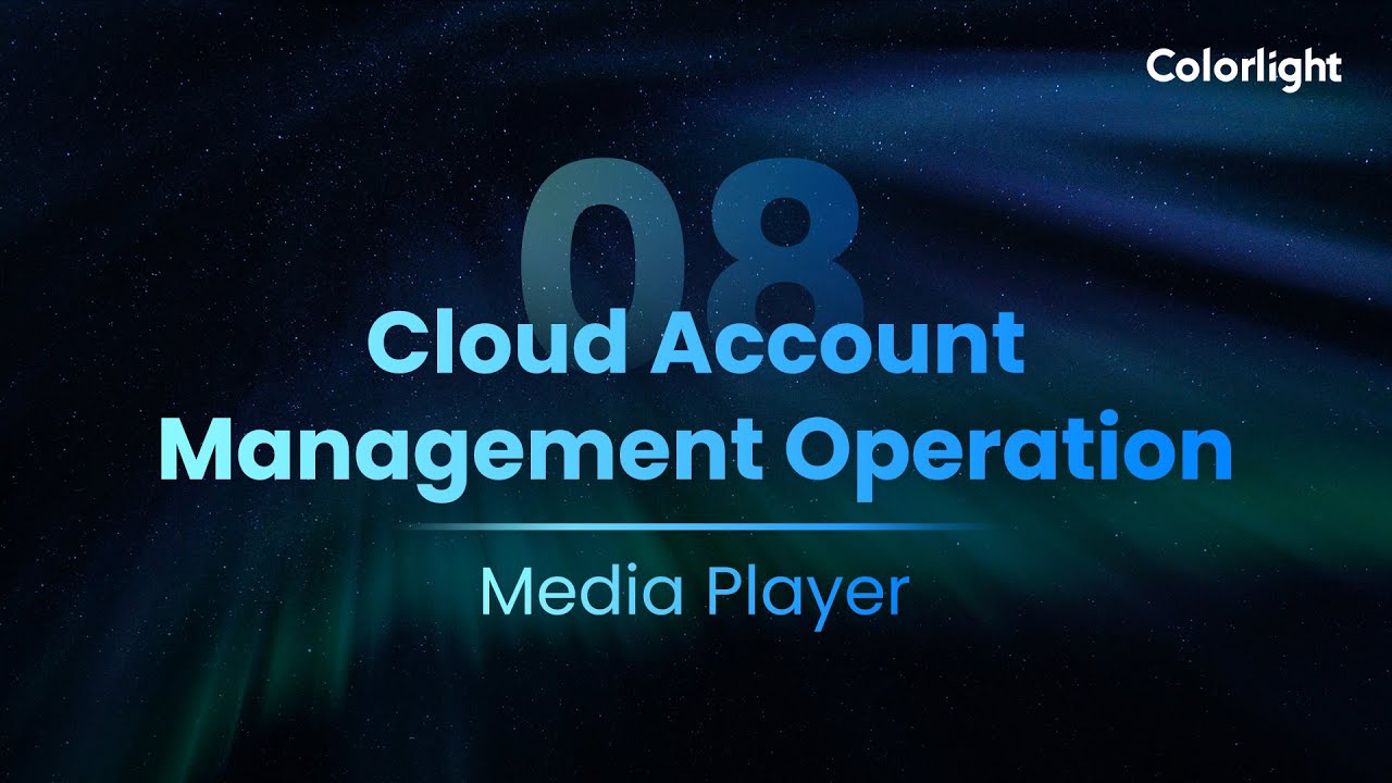 EP08 Cloud Account Management Operation - YouTube