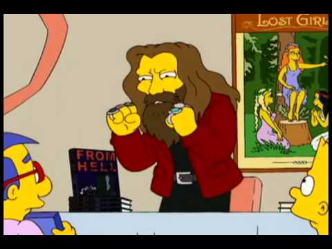 Alan Moore, Art Spiegelman, Dan Clowes in The Simpsons ( OLD VERSION ...