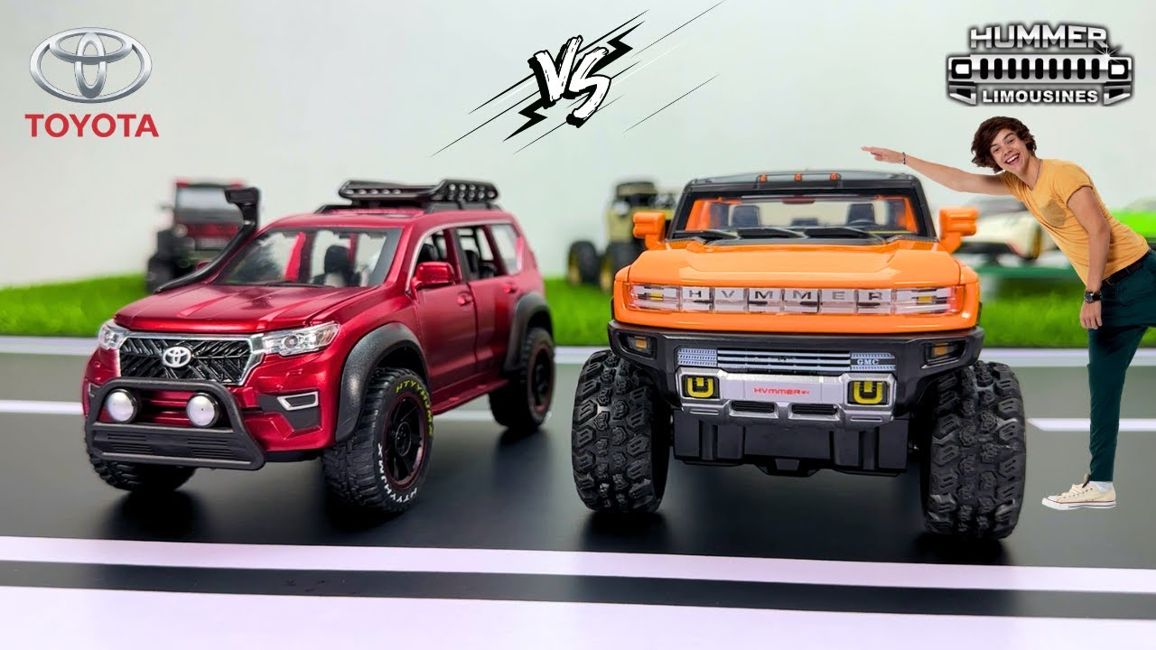 Hummer EV Diecast Car Vs Toyota Prado SUV Alloy Car 😍🥰 - YouTube