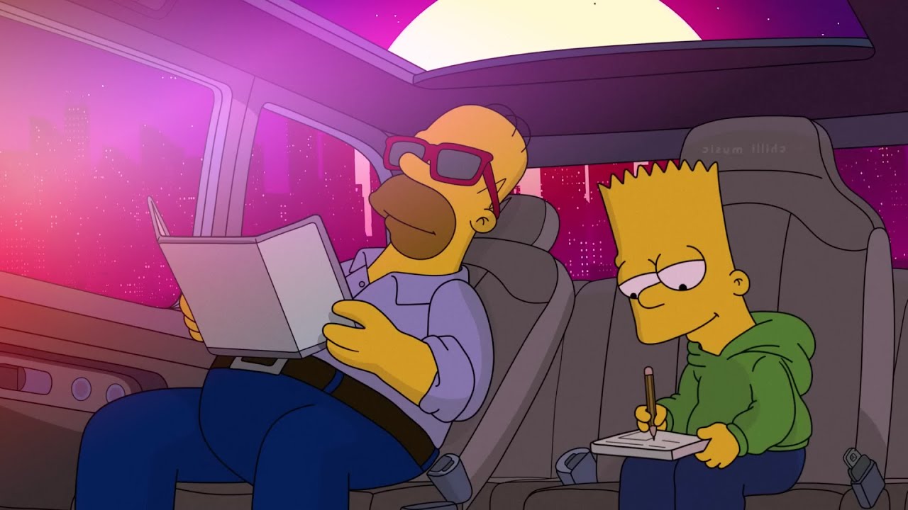 ️ bart and homer chillin - YouTube