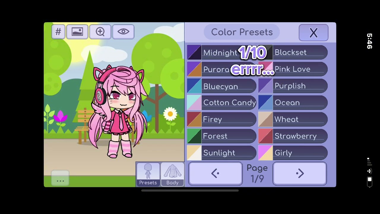 rating my gacha life oc in gacha color presets (part 1?) - YouTube
