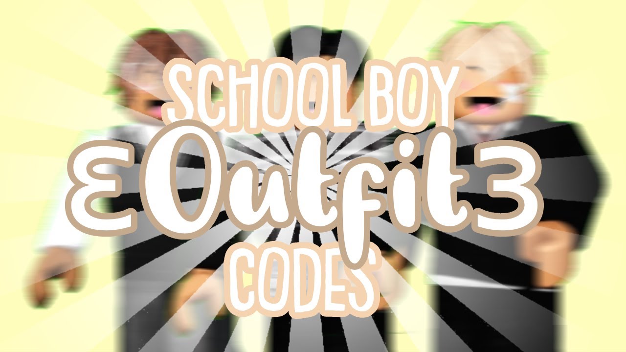 CUTE School Boy OUTFIT CODES for BLOXBURG ||LemmyEmmy|| - YouTube