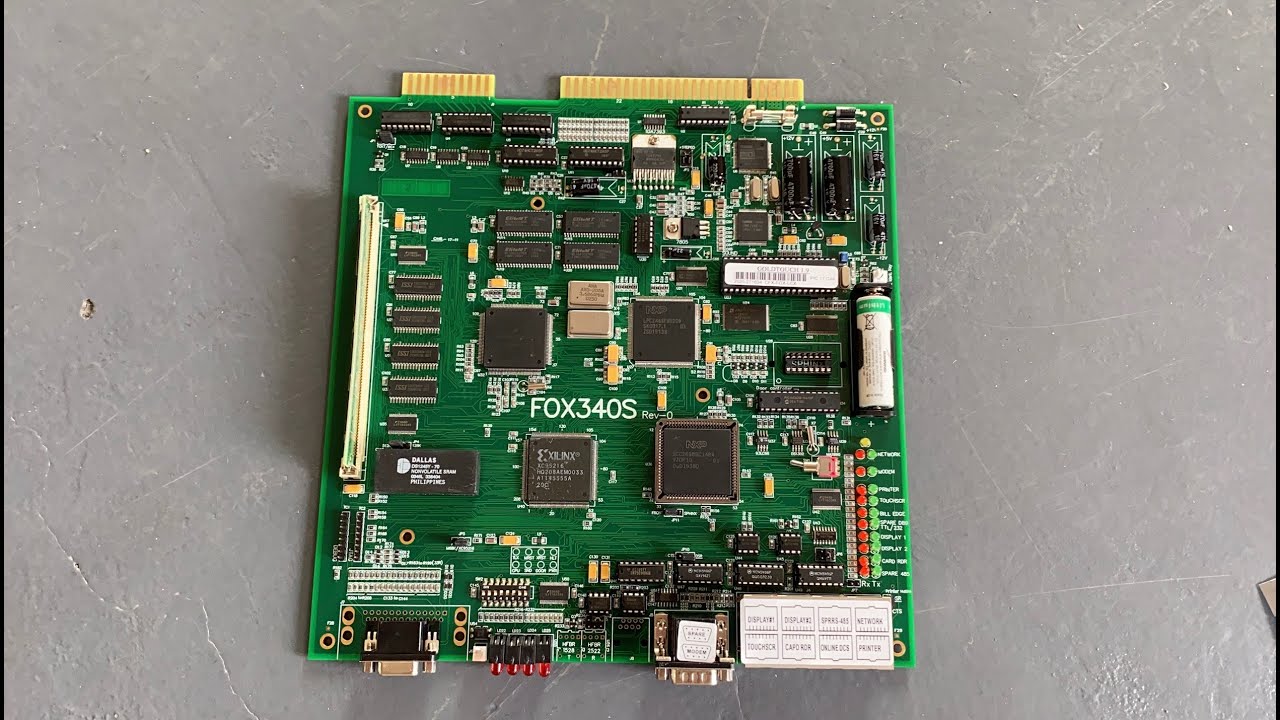 Fox 340s Gold Touch Fox 340s Poker Games PCB Board For Sale - YouTube