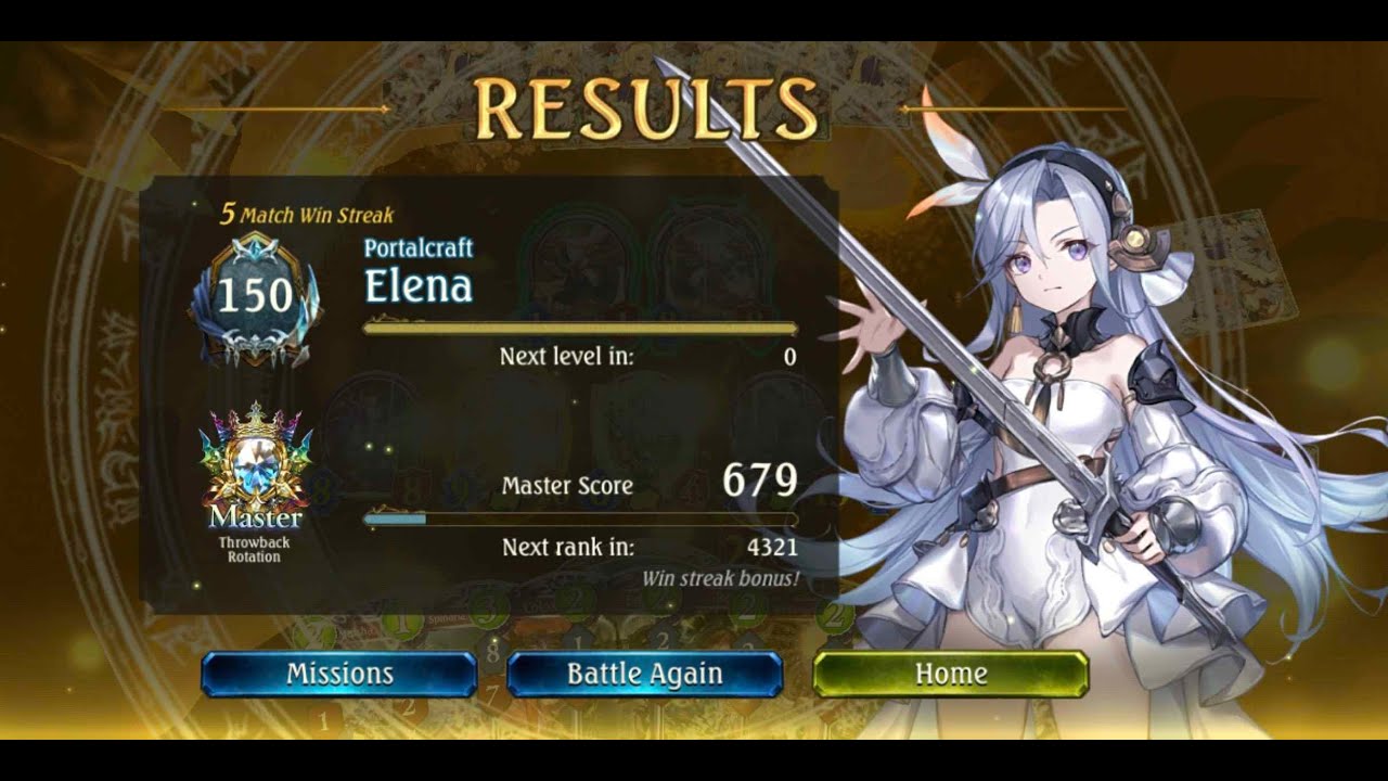 (Masters Rotation) 5-Win Streak Machina Portal [Shadowverse/Renascent Chronicles] - YouTube