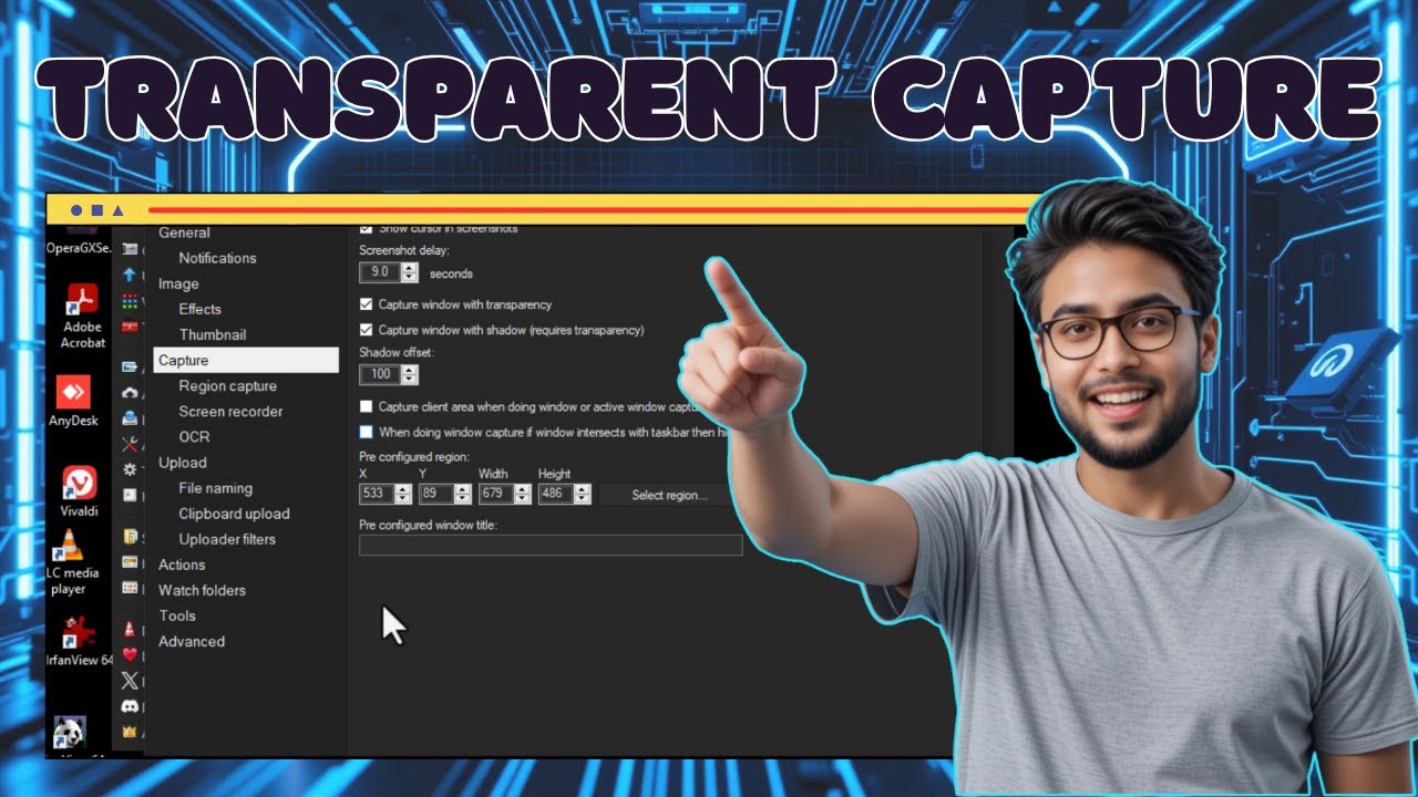 How To Enable Capture Window With Transparency In ShareX - YouTube