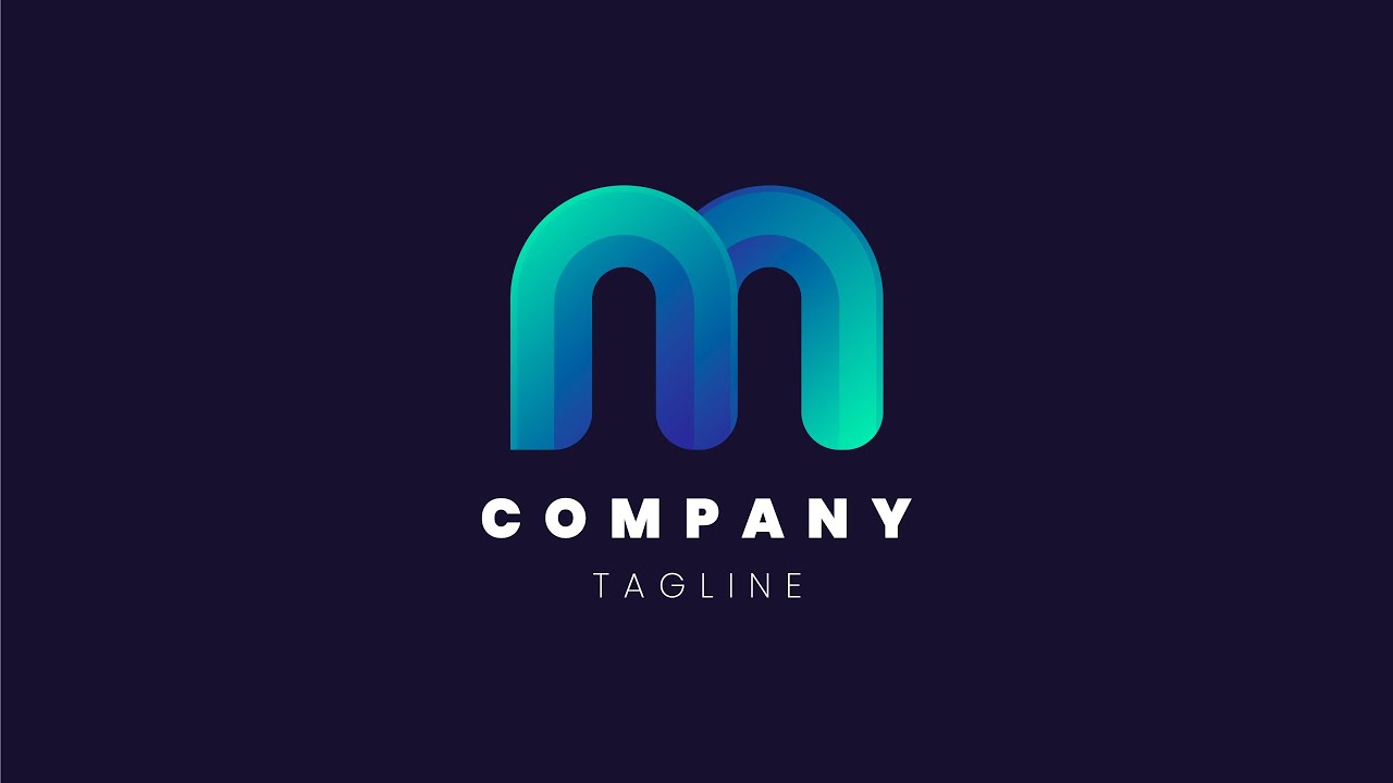 Modern Logo Design | Modern Logo M Design - YouTube