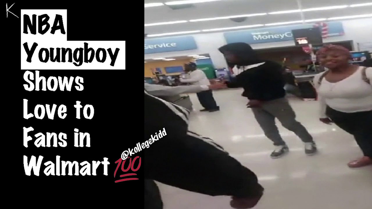 NBA YoungBoy Shows Love To Fans In Walmart - YouTube