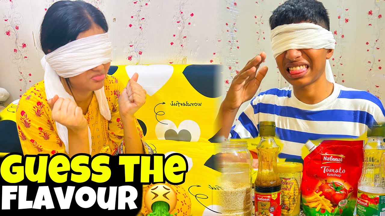 Gucess the flavour | food challenge | different food mix | bad taste ...