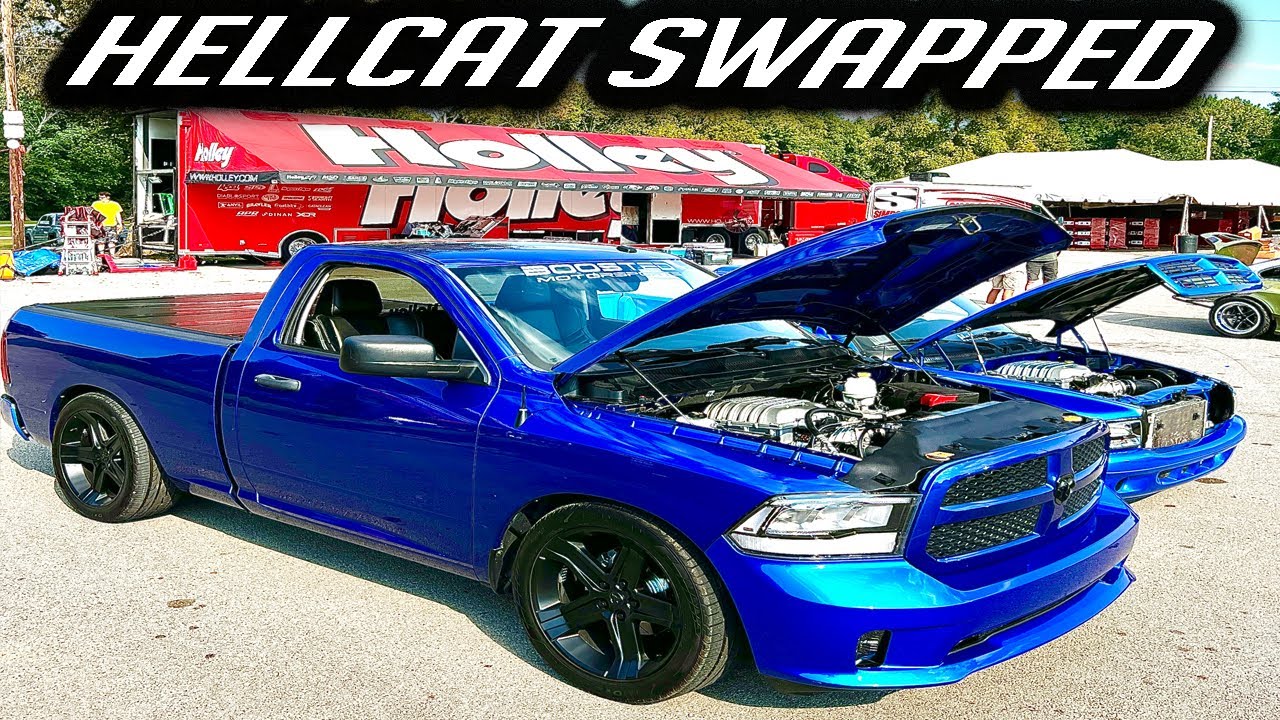 Hellcat Swap Dodge Dakota & RAM 1500 at MOPARTY DAY 2 - YouTube
